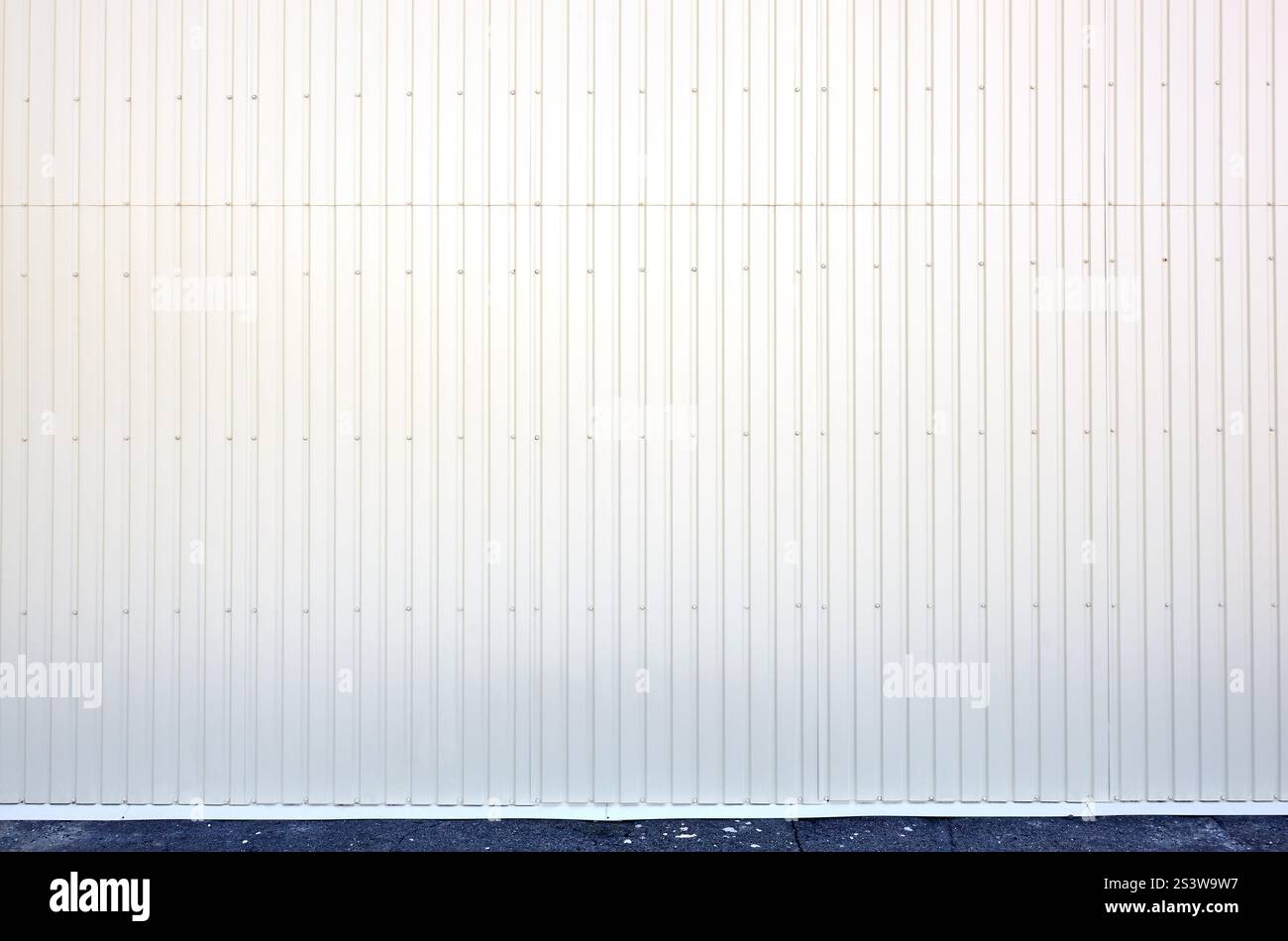 Corrugated steel warehouse or factory industrial building. Building ...