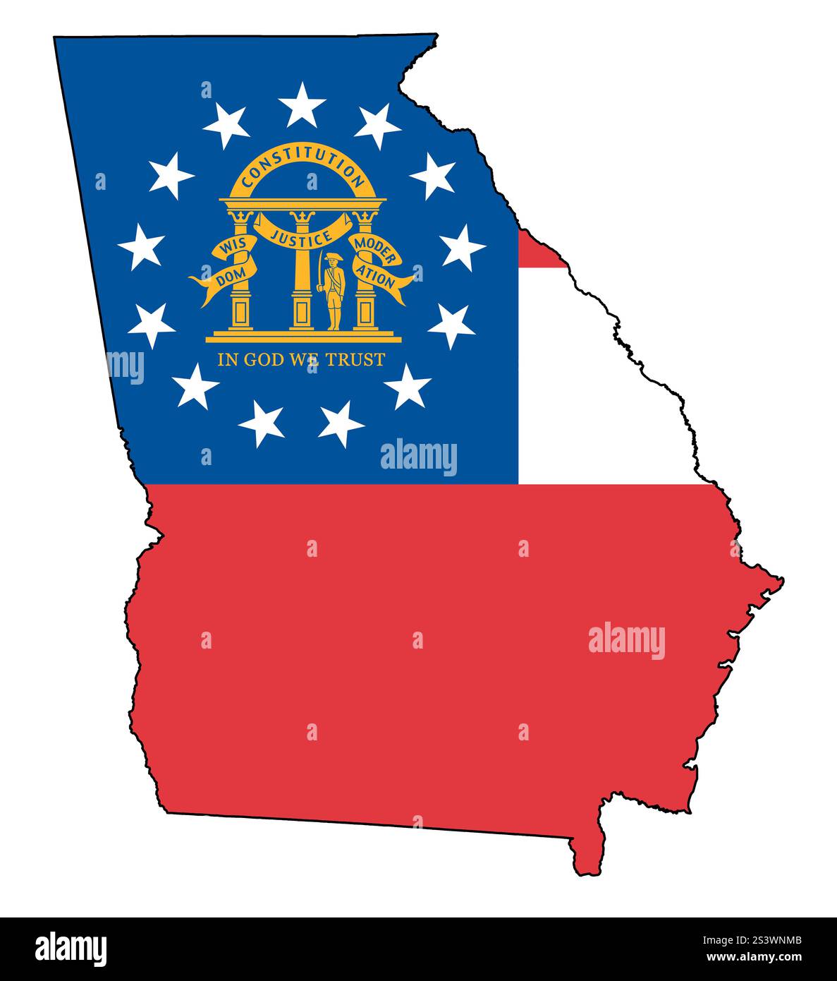 Georgia united states flag hi-res stock photography and images - Alamy