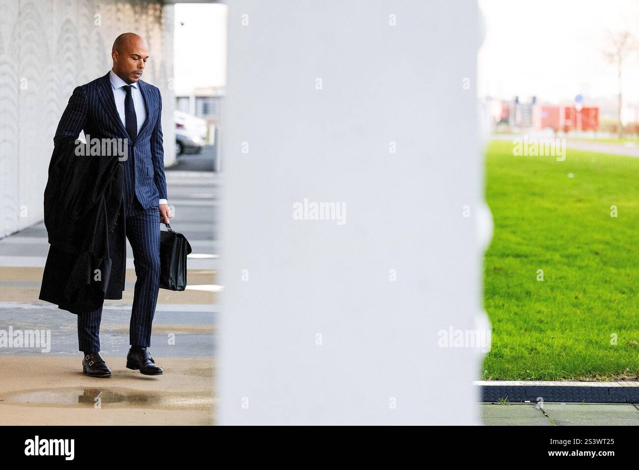 BADHOEVEDORP - Attorney Vito Shukrula arrives at the extra-security ...