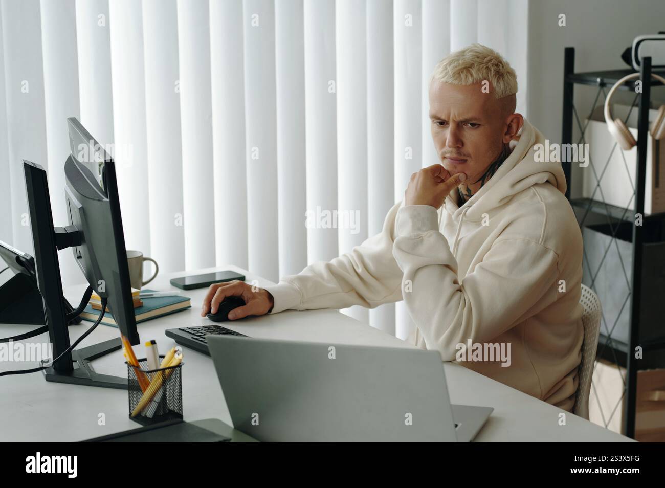 Programmer Working With Security Codes On Computer Stock Photo - Alamy