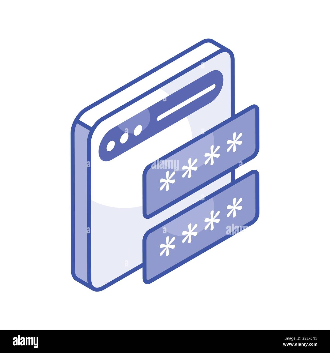 Grab this amazing icon of website password isometric style Stock Vector ...