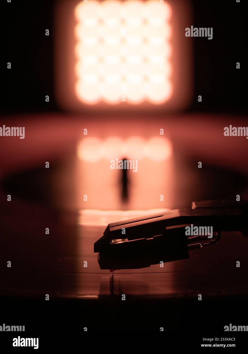 A close-up record player needle on a vinyl record Stock Photo - Alamy