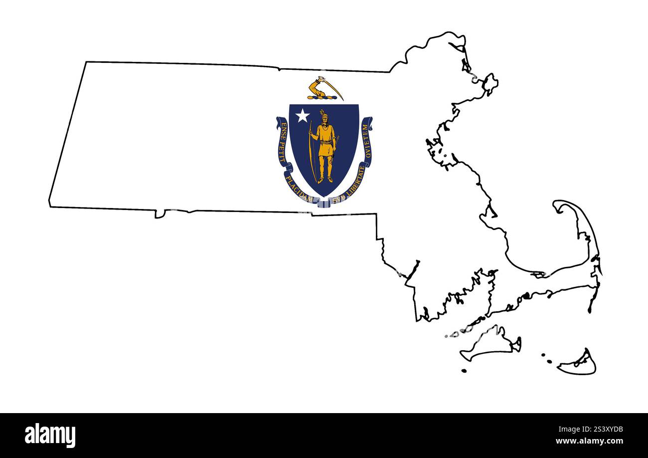 America flag outline hi-res stock photography and images - Alamy