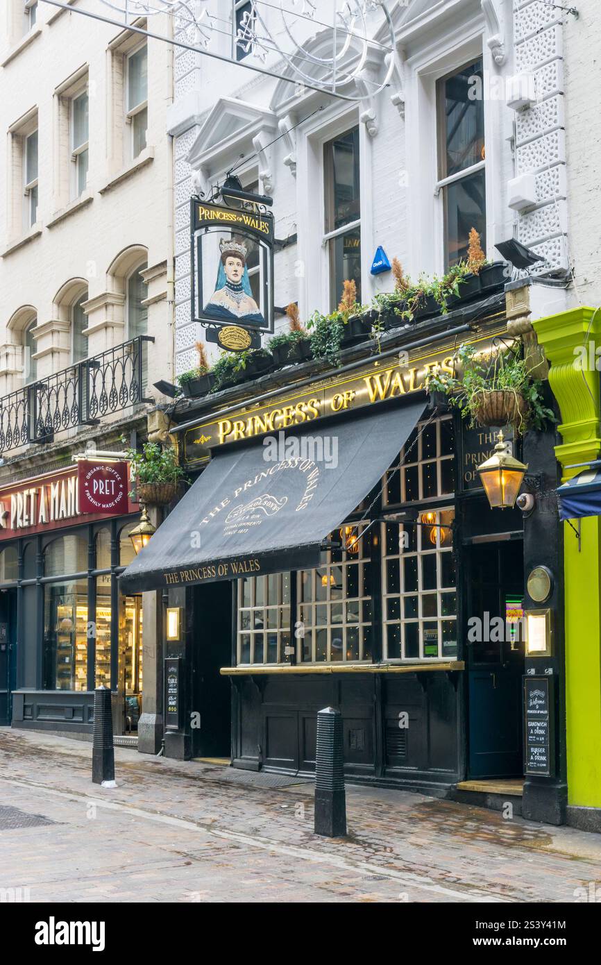 The Princess of Wales public house in Villiers Street, London Stock ...