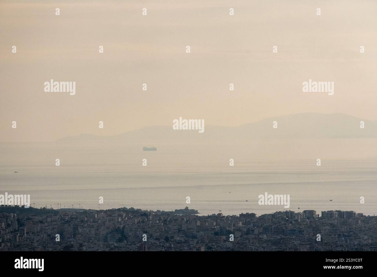 Landscape of apartment buildingsshowing the population density with the ...