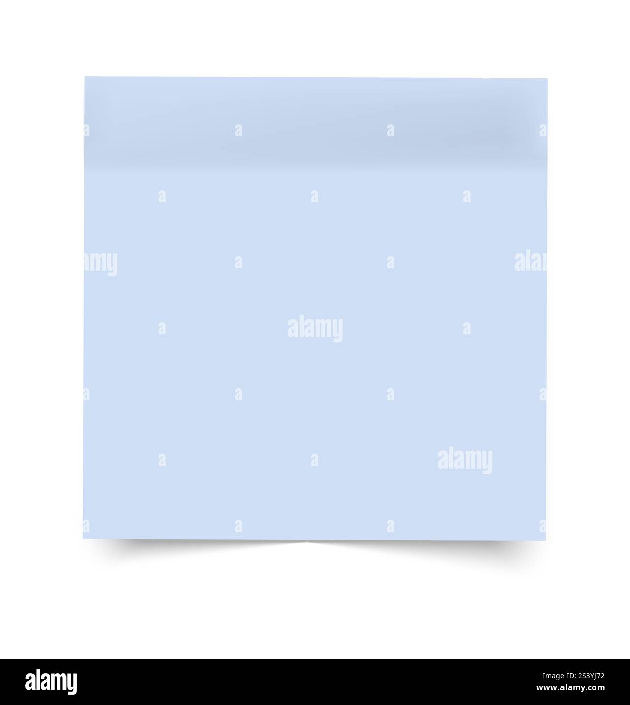 Blue Sticky Note with Realistic Shadow for Office, Business, or ...