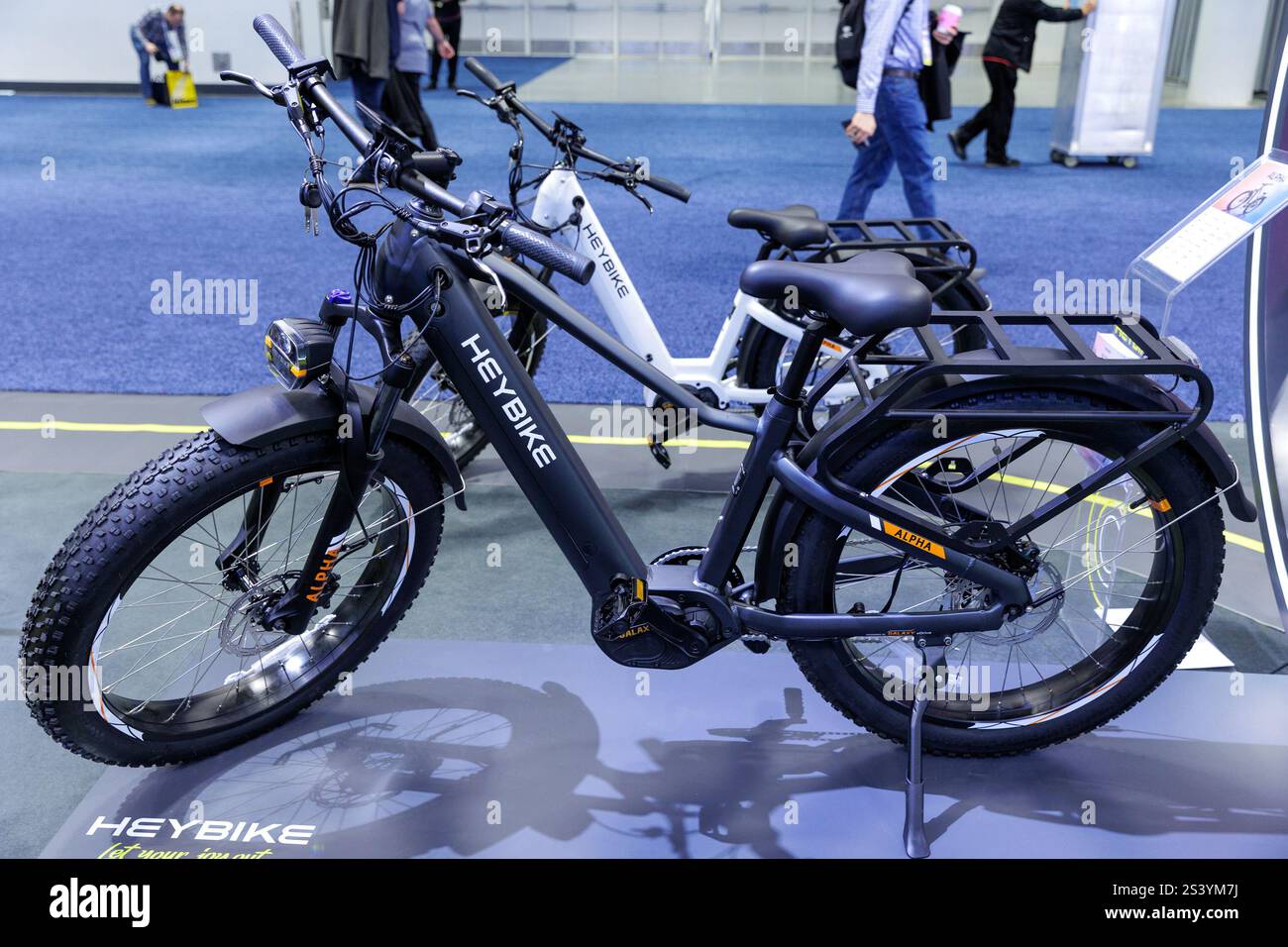 ALPHA, an Ebike designed by Heybike, on display at the Las Vegas ...
