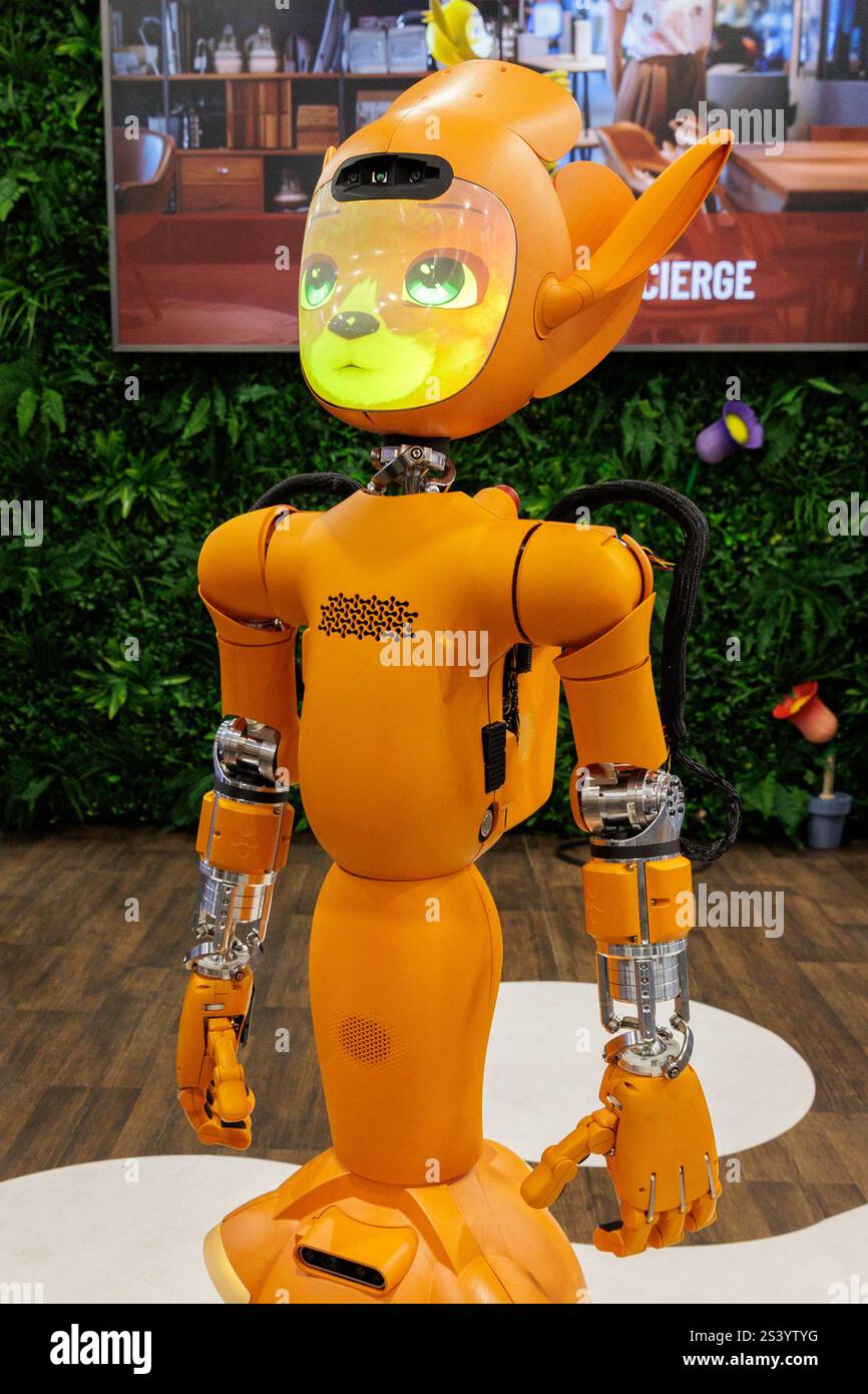 Las Vegas, USA. 09th Jan, 2025. Mirokai, a robot designed for human ...