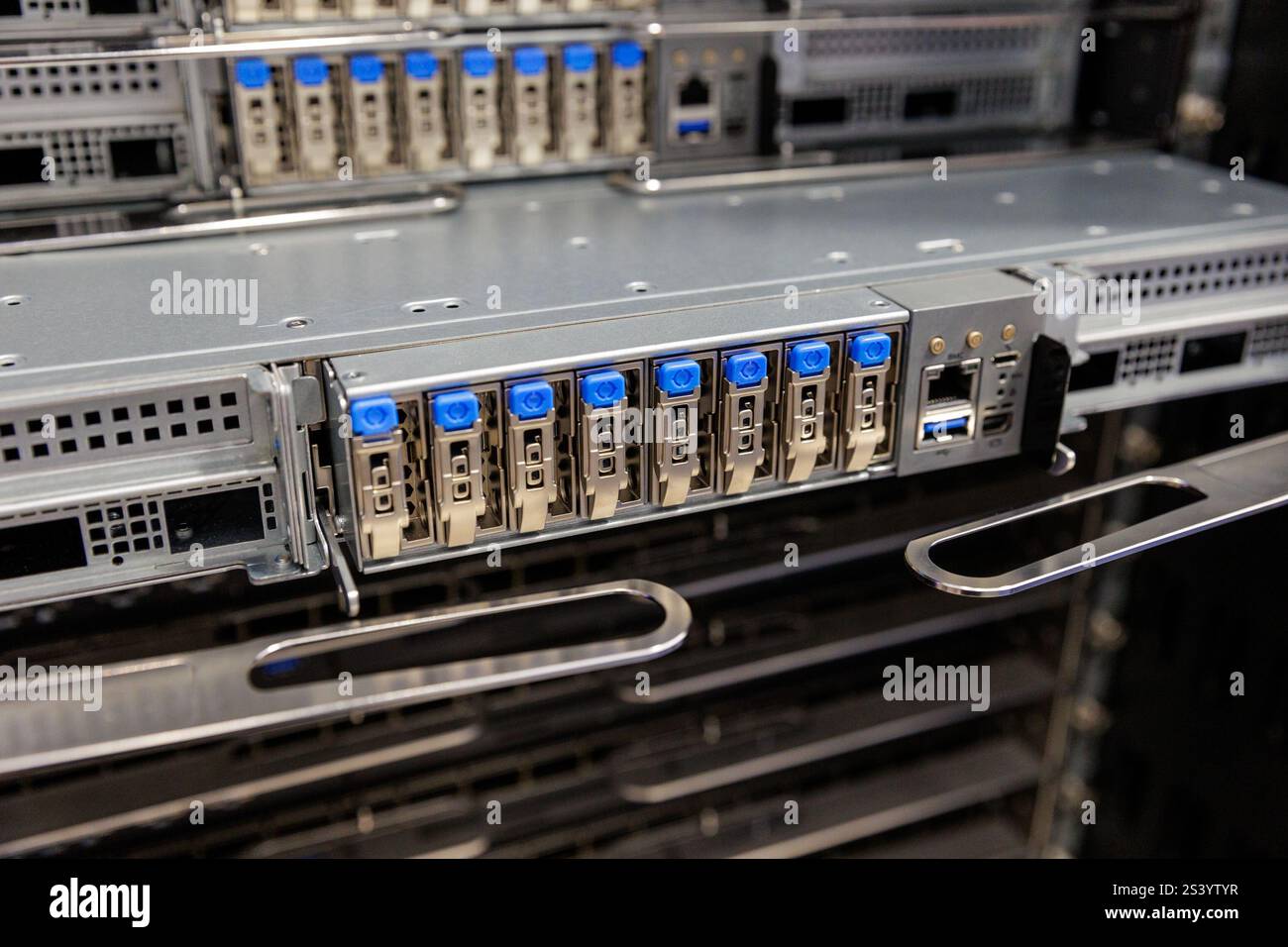 Las Vegas, USA. 09th Jan, 2025. The NVIDIA GB200 NVL72 Grace Blackwell ...