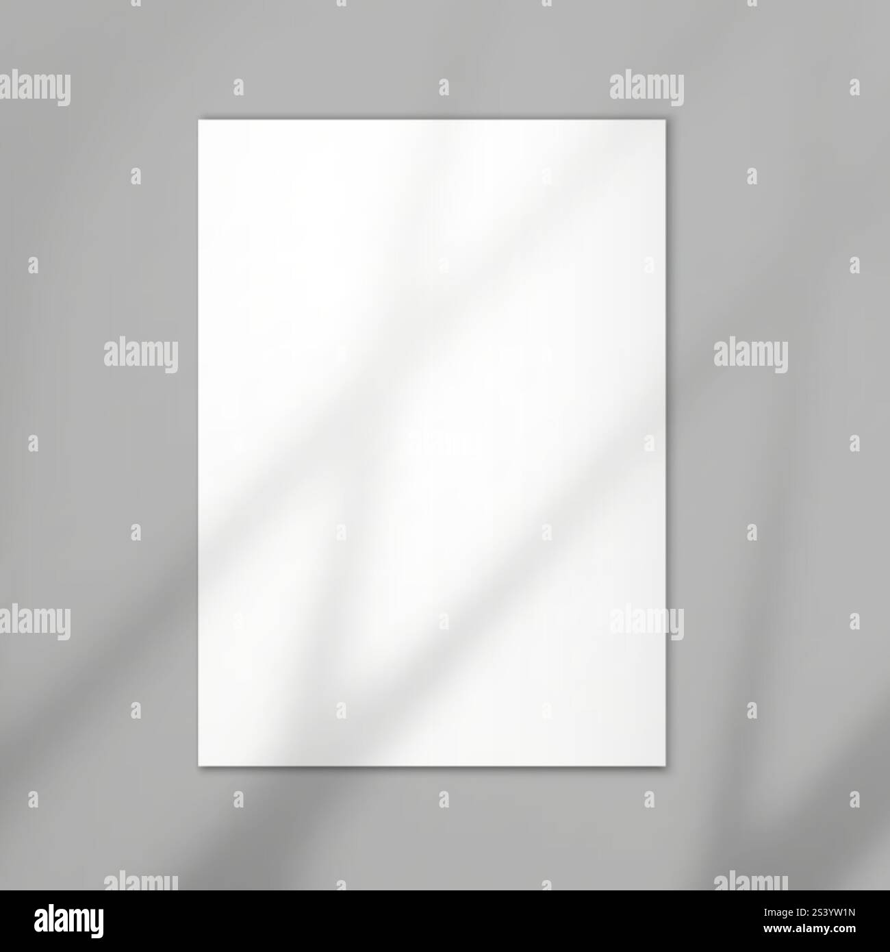 Minimalist poster mockup with soft natural shadow overlays, perfect for ...