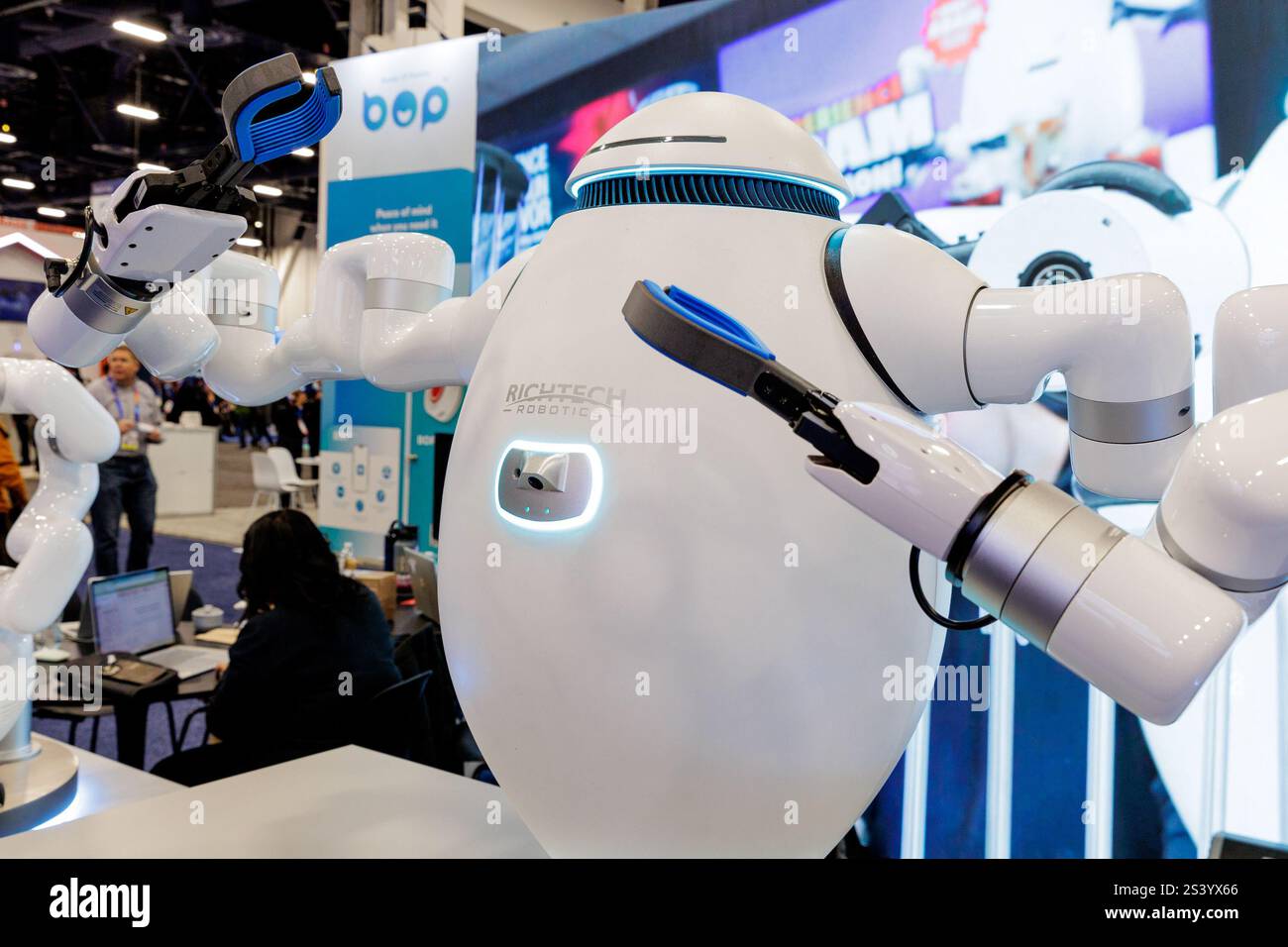 Adam, a robotic worker that can bartend, barista and cook, by Richtech ...