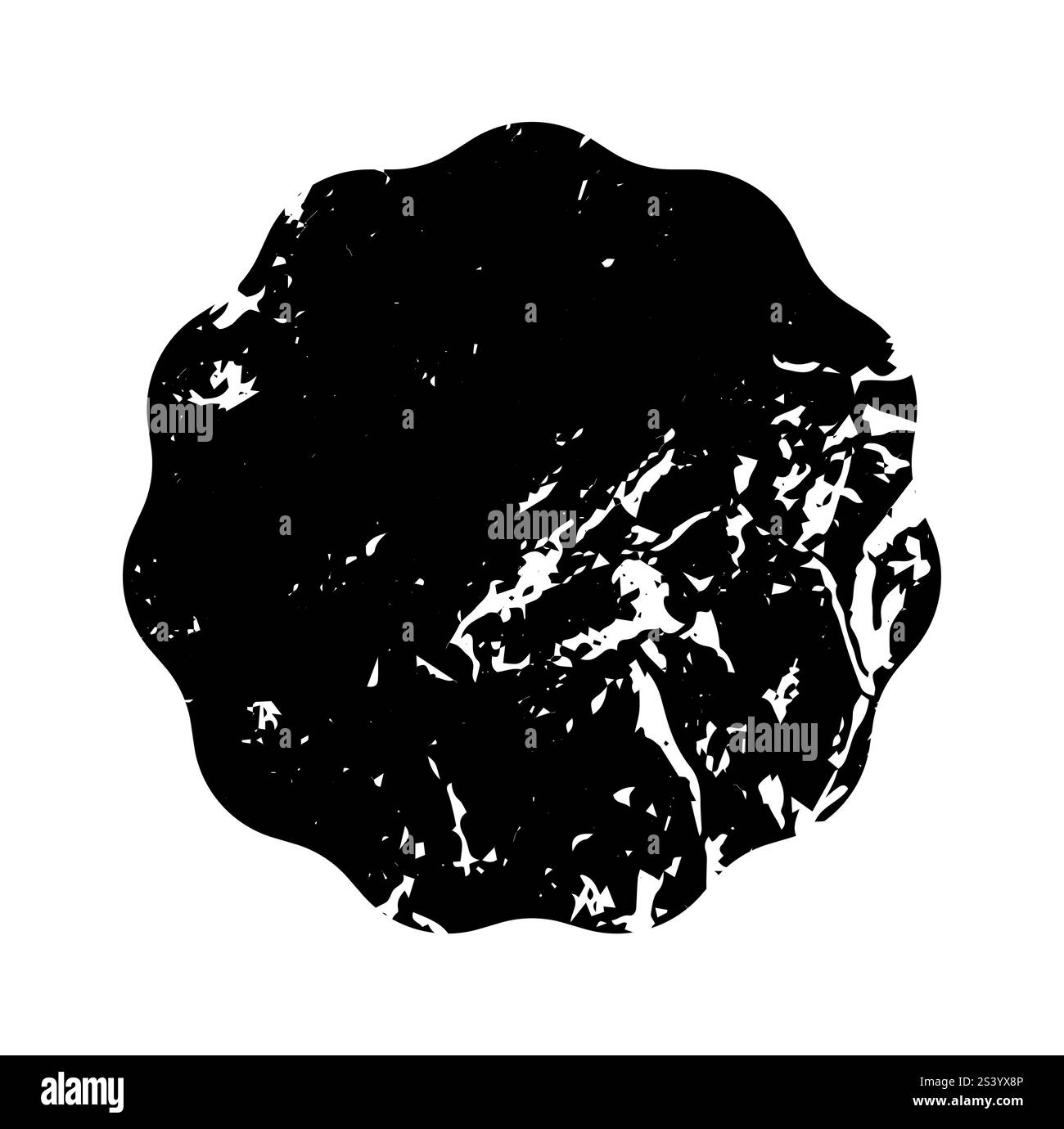 Grunge Stamp Textures Set with Rough Shapes, Splatter, and Brush ...