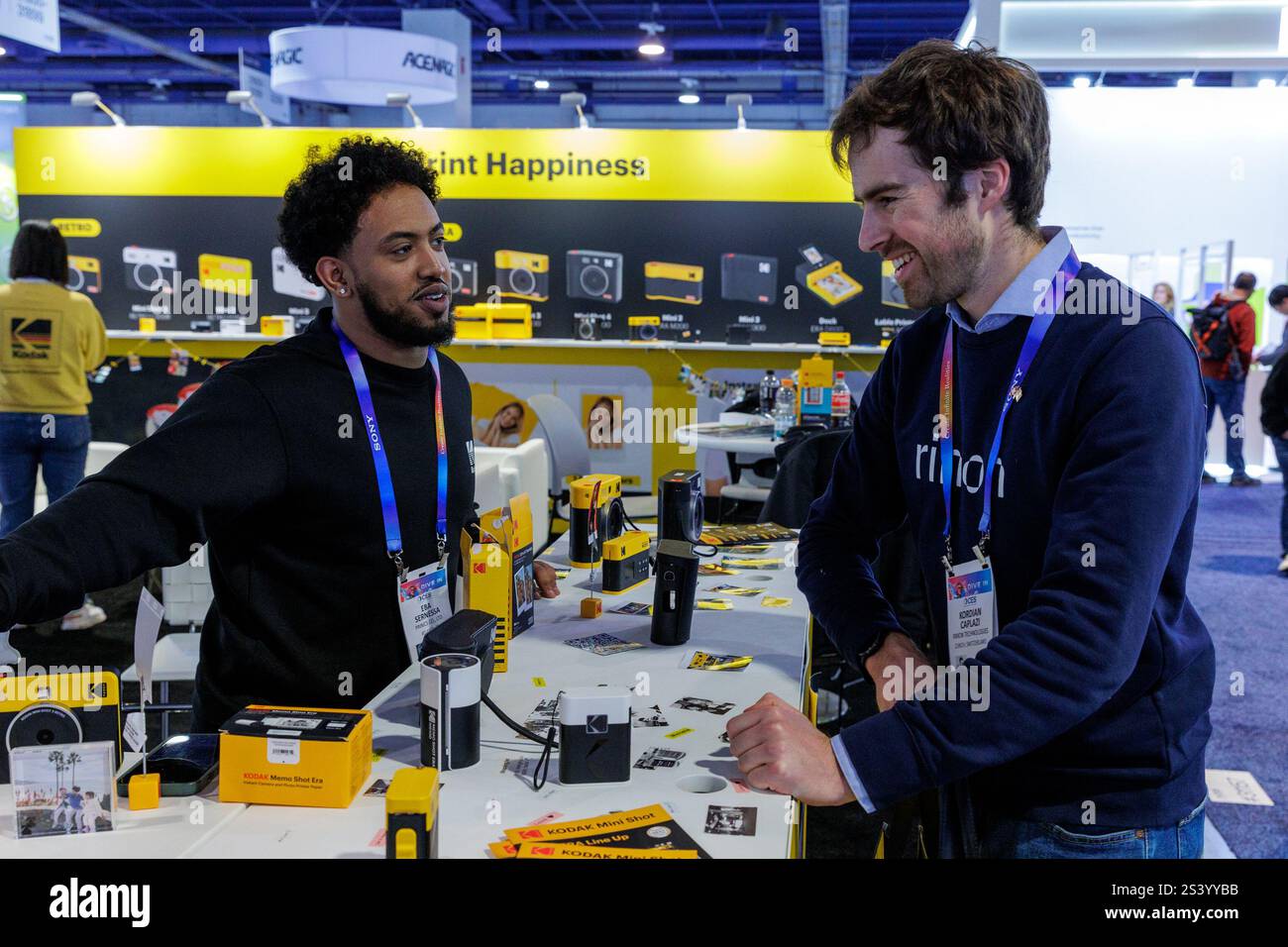 The Kodak booth at the Las Vegas Convention Center during CES 2025 in ...