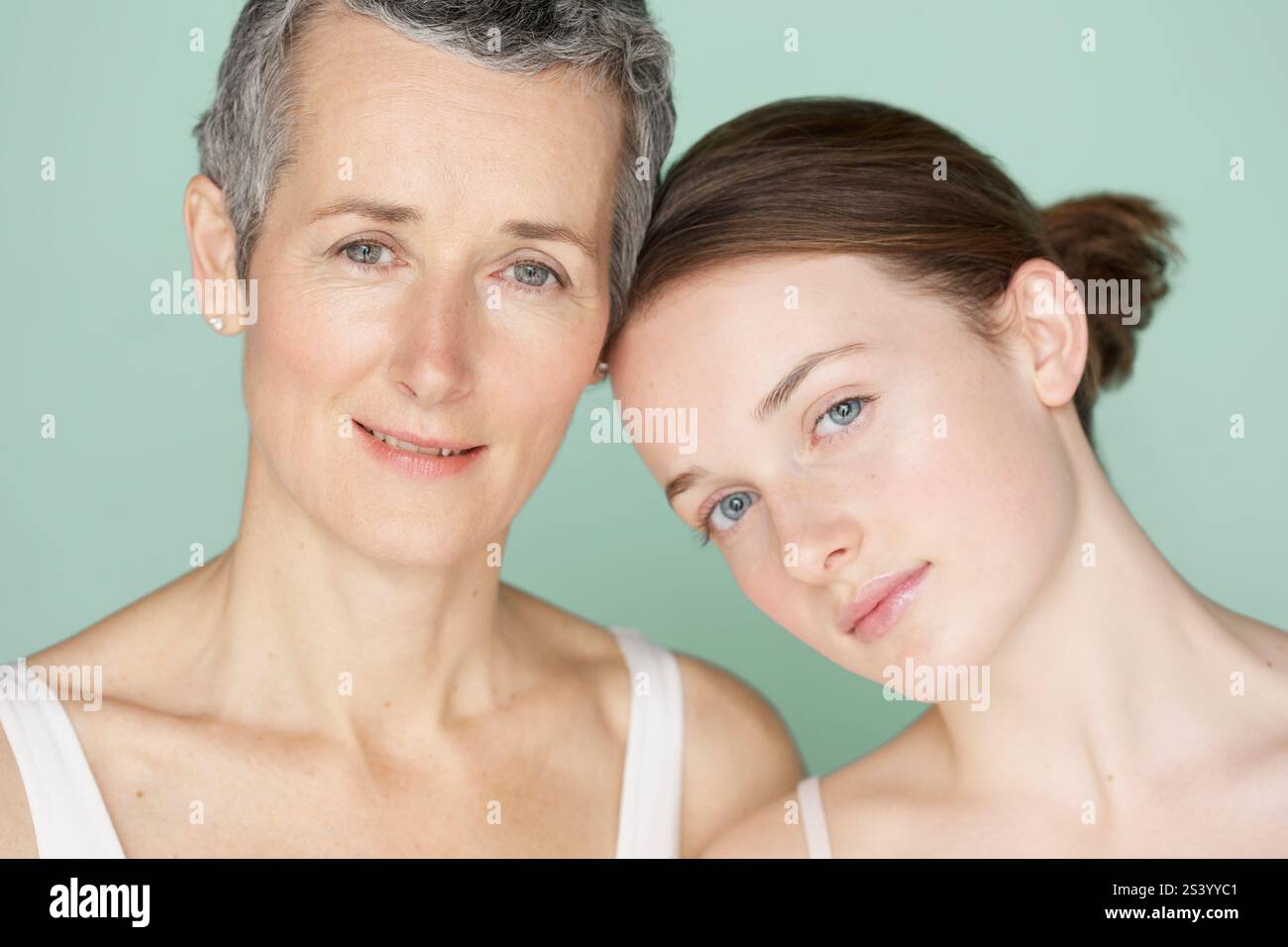 Portrait of Mother and Daughter Stock Photo - Alamy