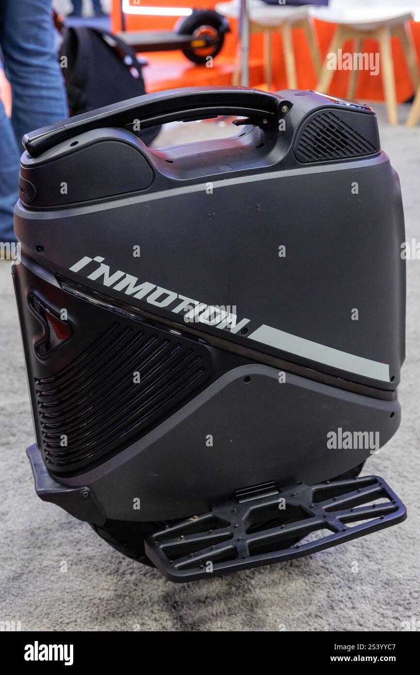 The E9 Intermediate Electric Unicycle, by Inmotion, on display at the ...
