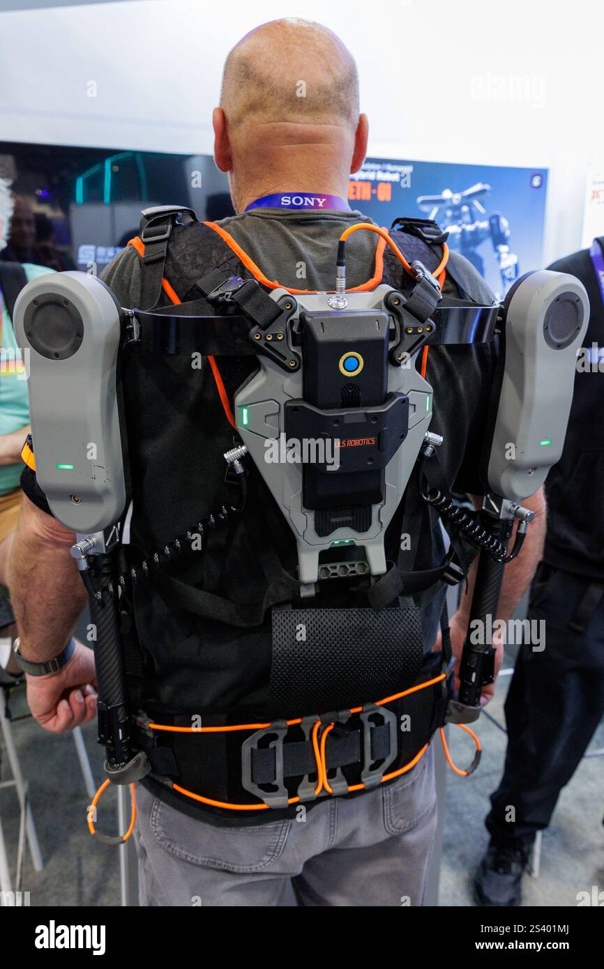 Las Vegas, USA. 09th Jan, 2025. Fit-U, an Upper Limb Exoskeleton, by ULS Robotics, on display at ...