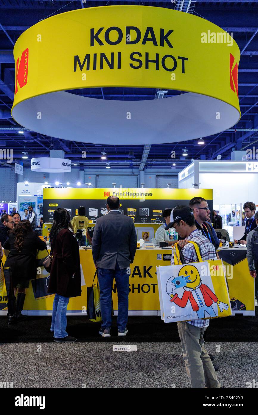 Las Vegas, USA. 09th Jan, 2025. The Kodak booth at the Las Vegas ...