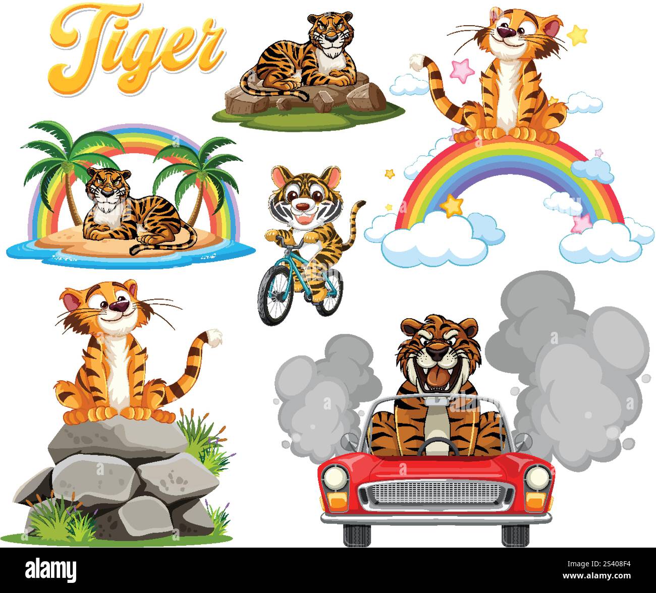 Fun activities tropical Cut Out Stock Images & Pictures - Alamy