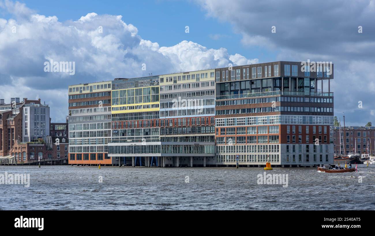 The Silodam is a breakwater in the western port area of Amsterdam. The ...