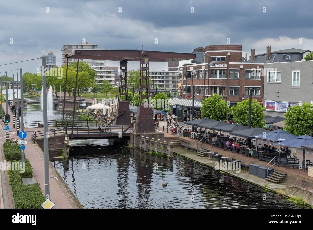 Helmond, the Netherlands. 30 June 2024. Veestraatbrug a steel ...
