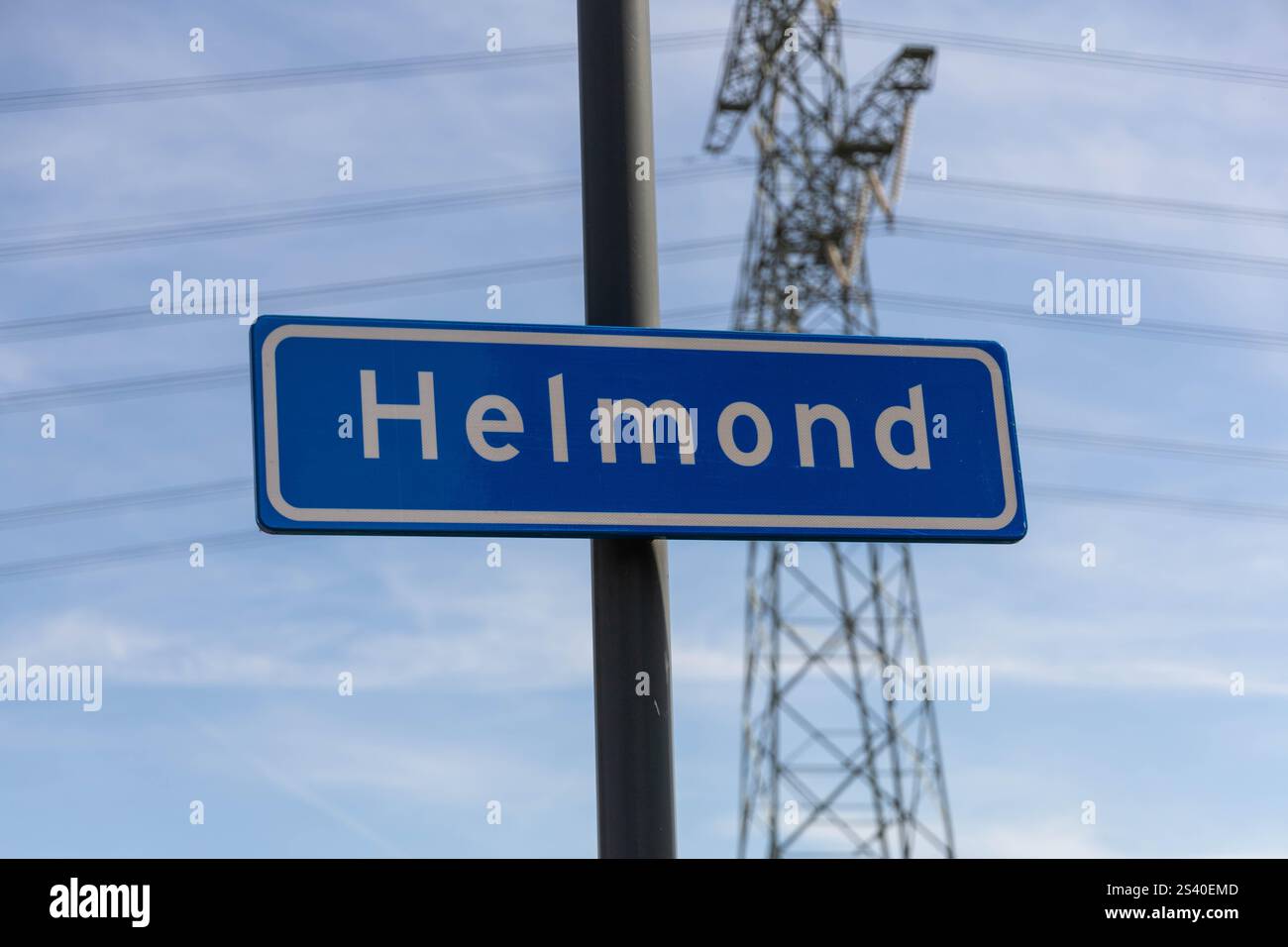 Helmond, the Netherlands. 29 June 2024. Helmond city welcome sign along ...
