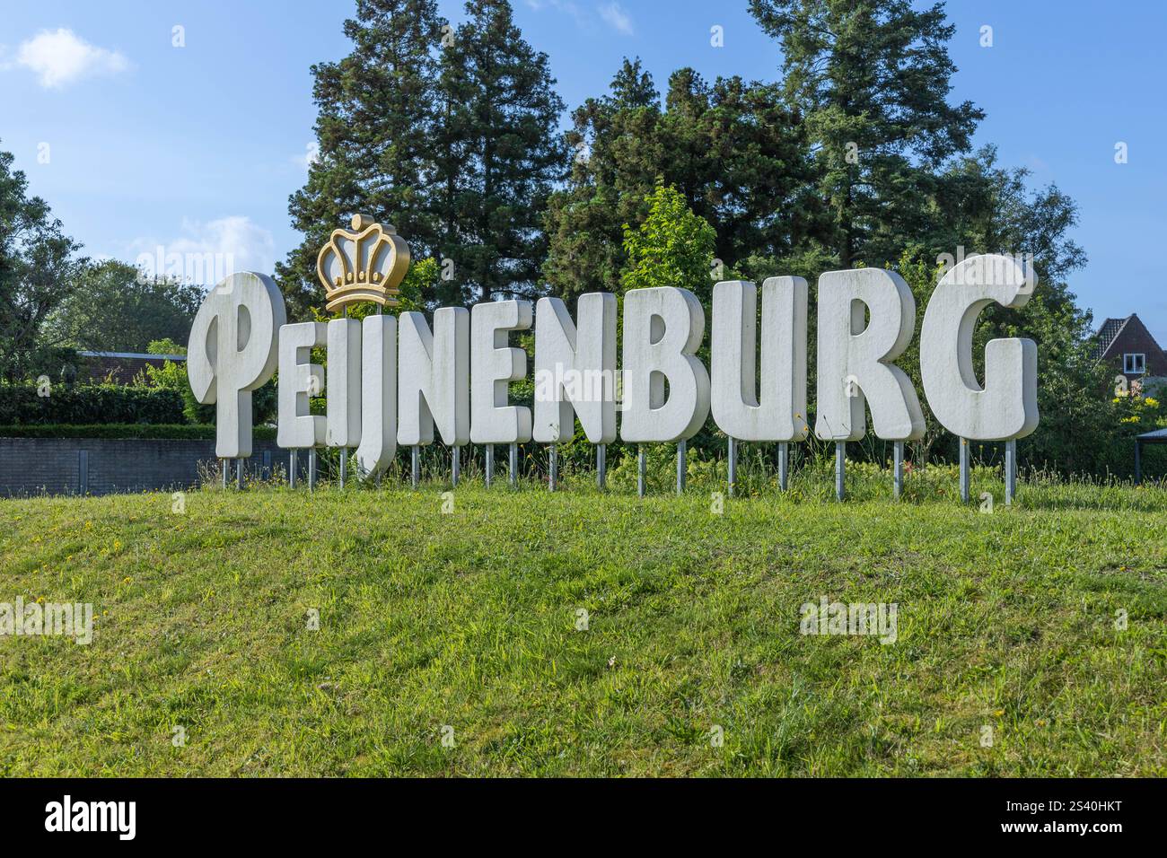 Geldrop, the Netherlands. 28 June 2024. Peijnenburg sign logo. a ...