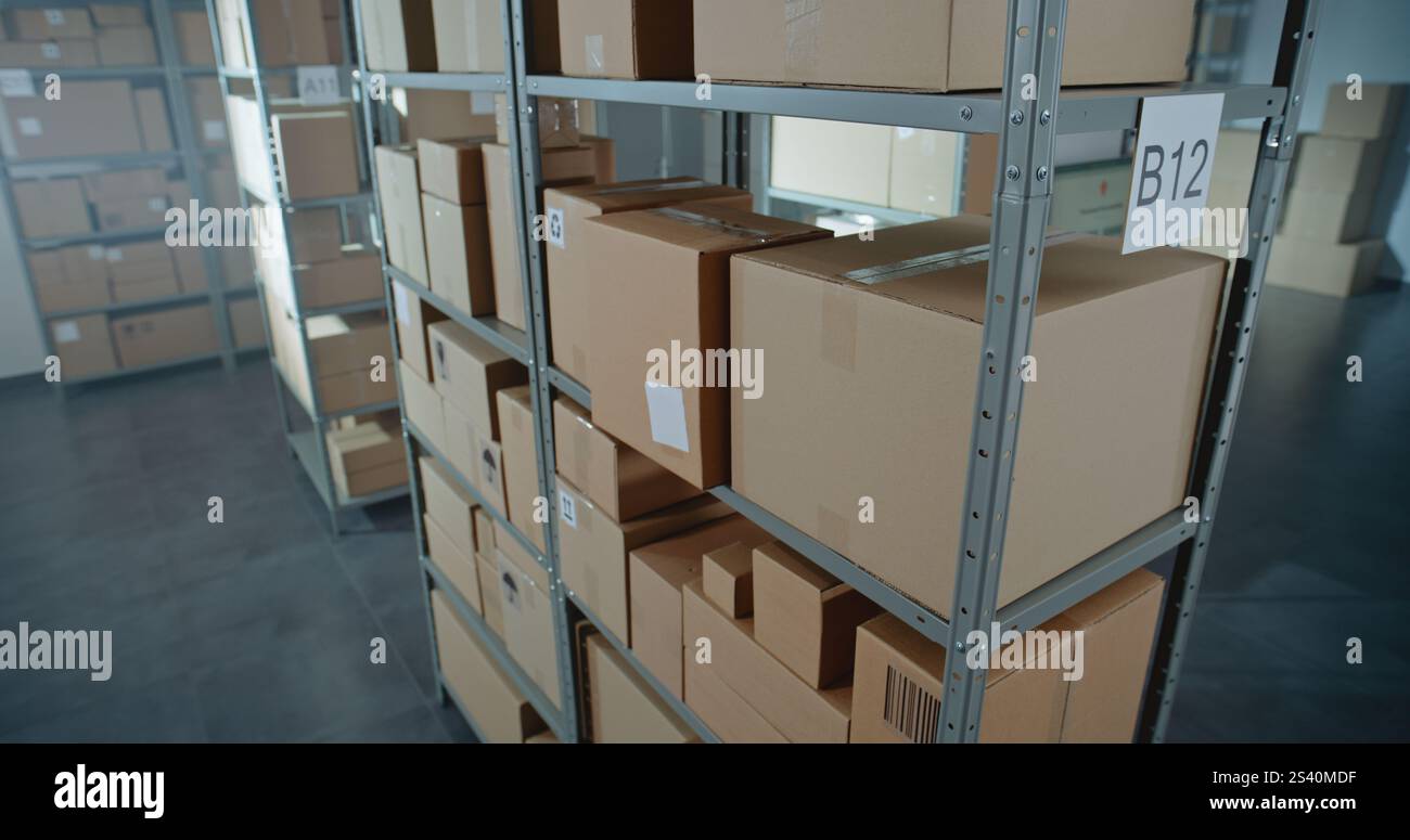 Sorting Facility, Storage of Online Store with E-Commerce Orders, Goods ...