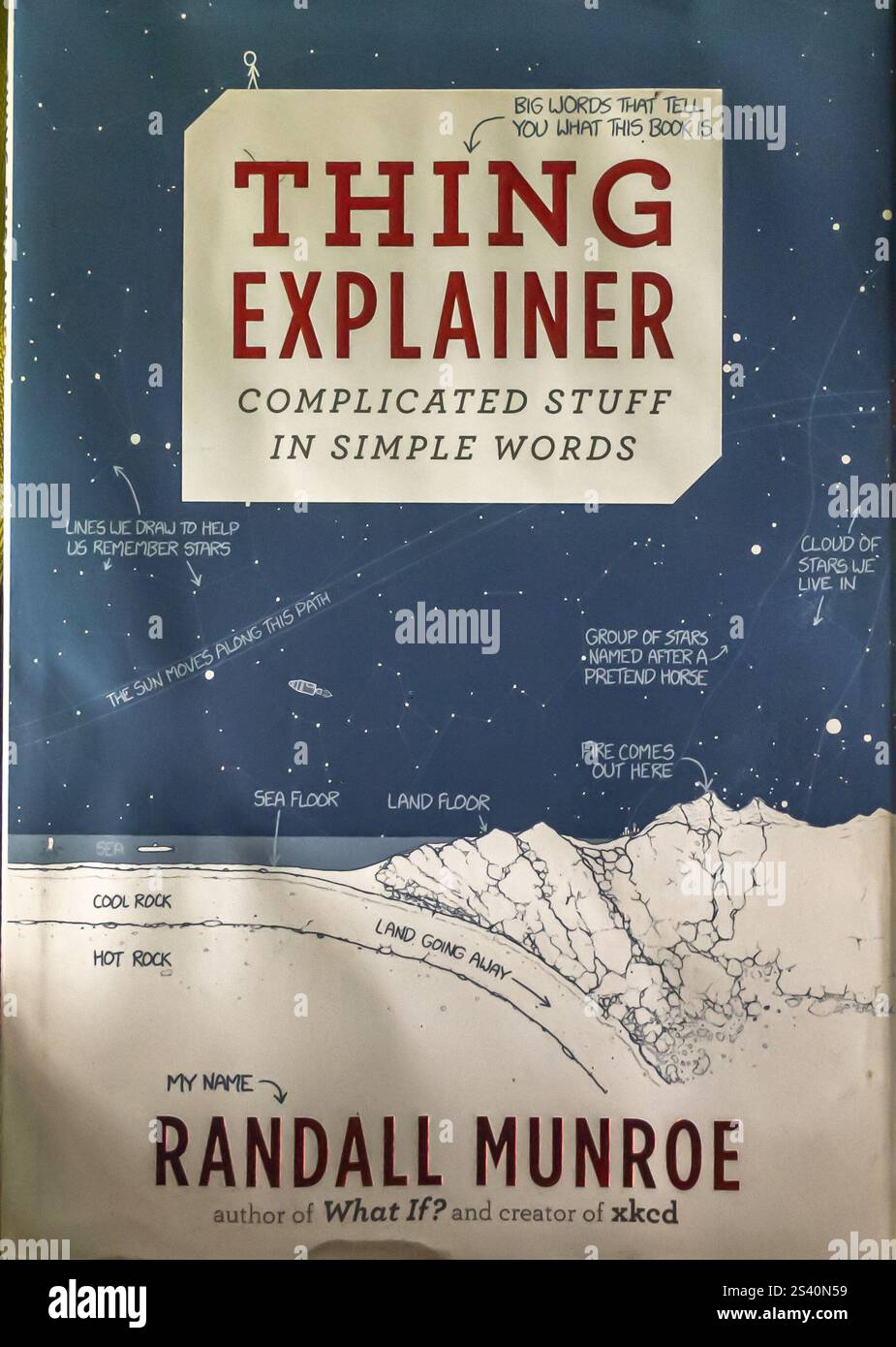 Thing Explainer Book by Randall Munroe 2015 Stock Photo - Alamy