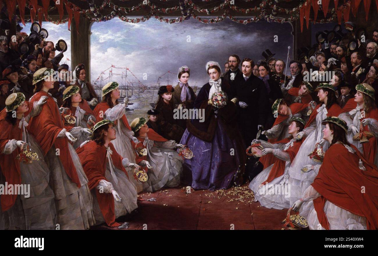 The Landing of Princess Alexandra at Gravesend is an 1864 oil painting ...