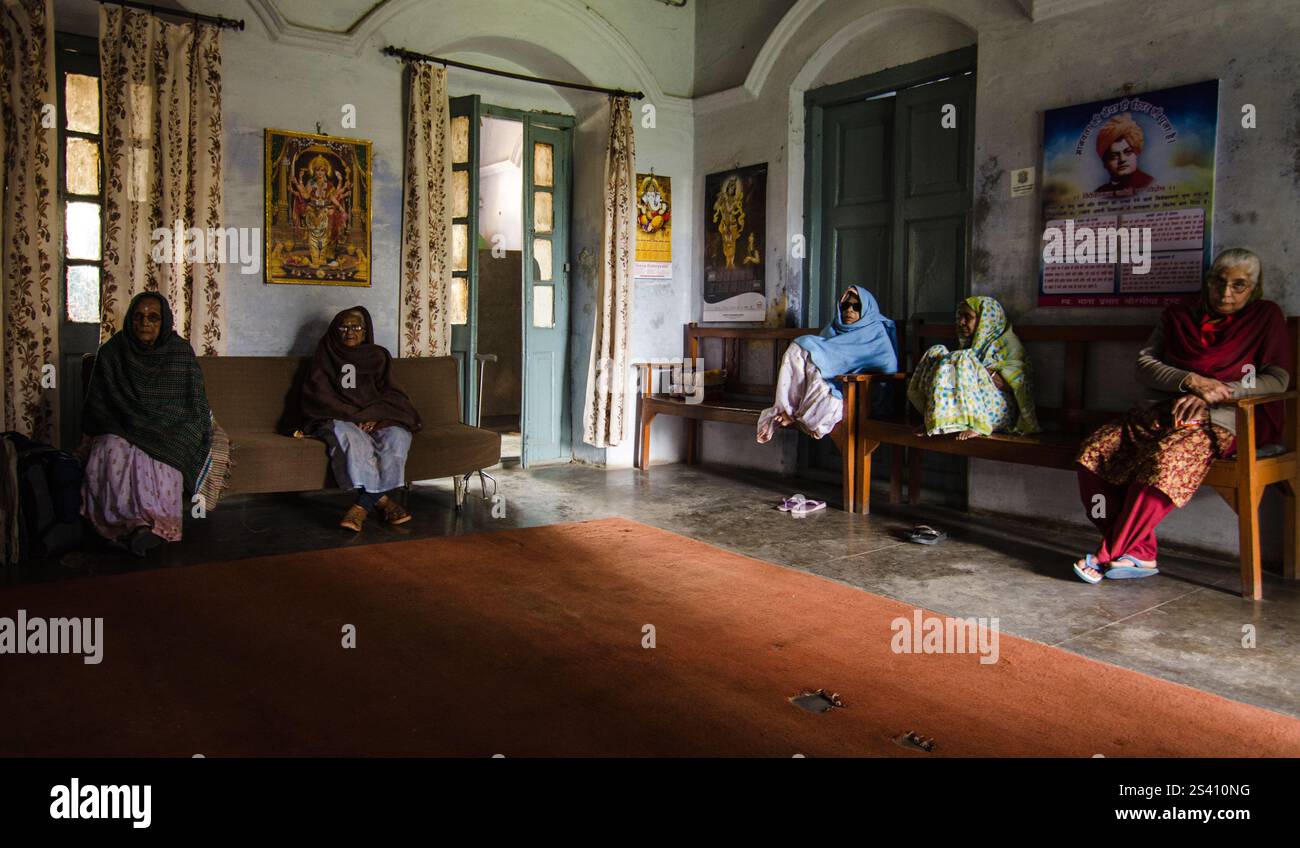 Women in a serene gathering space, reflecting culture and community in ...