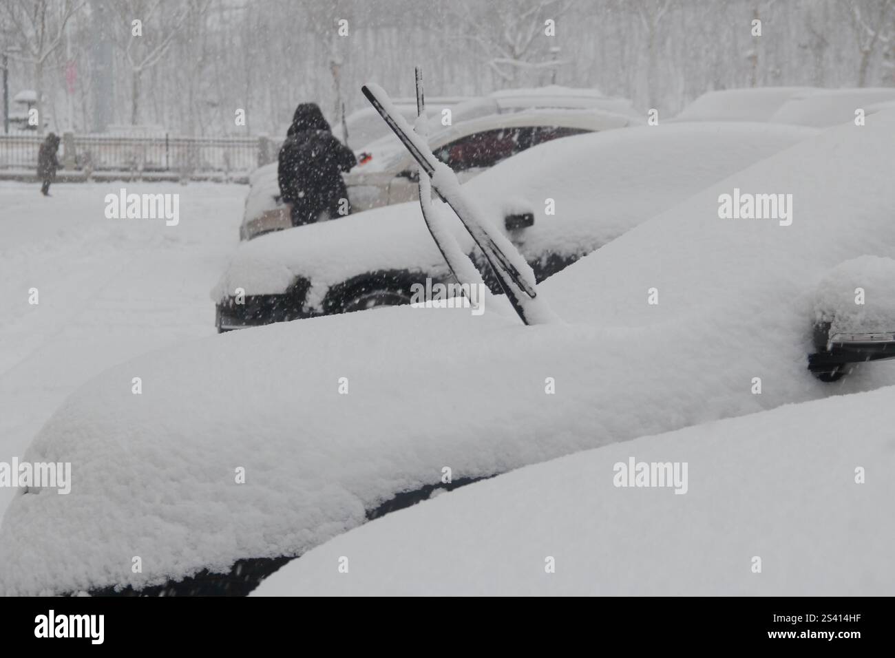 A heavy snowfall attacks Weihai City, east China's Shandong Province, 9 ...