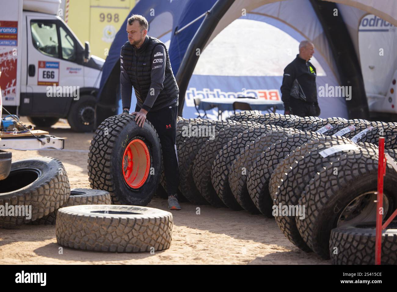 Hail, Saudi Arabia, January 10, 2025, BF Goodrich area during the Rest ...