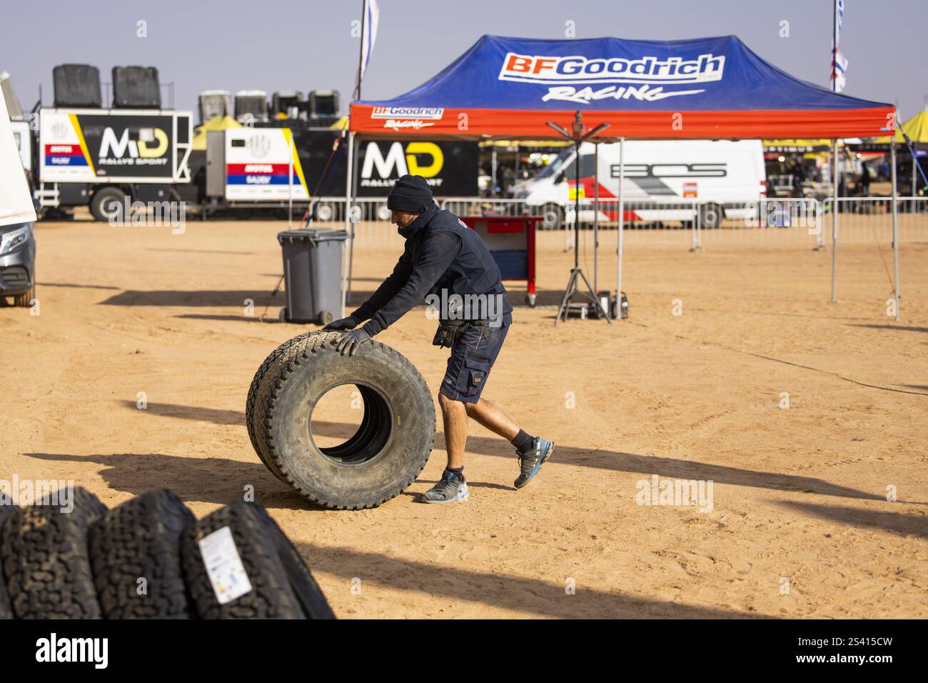 Hail, Saudi Arabia, January 10, 2025, BF Goodrich area during the Rest ...