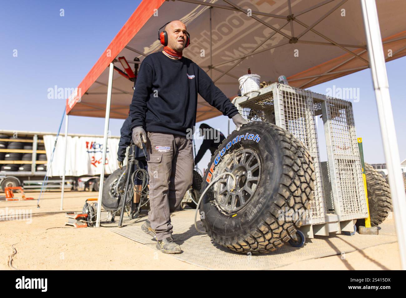 Hail, Saudi Arabia, January 10, 2025, BF Goodrich area during the Rest ...