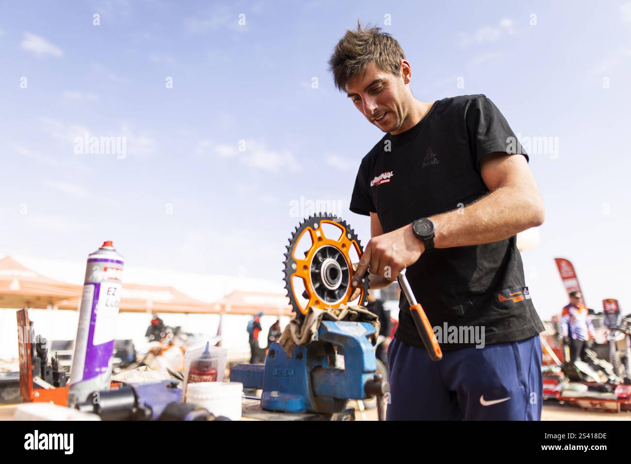 Hail, Saudi Arabia, January 10, 2025, GERBER Jeremie (fra), KTM, TLD ...