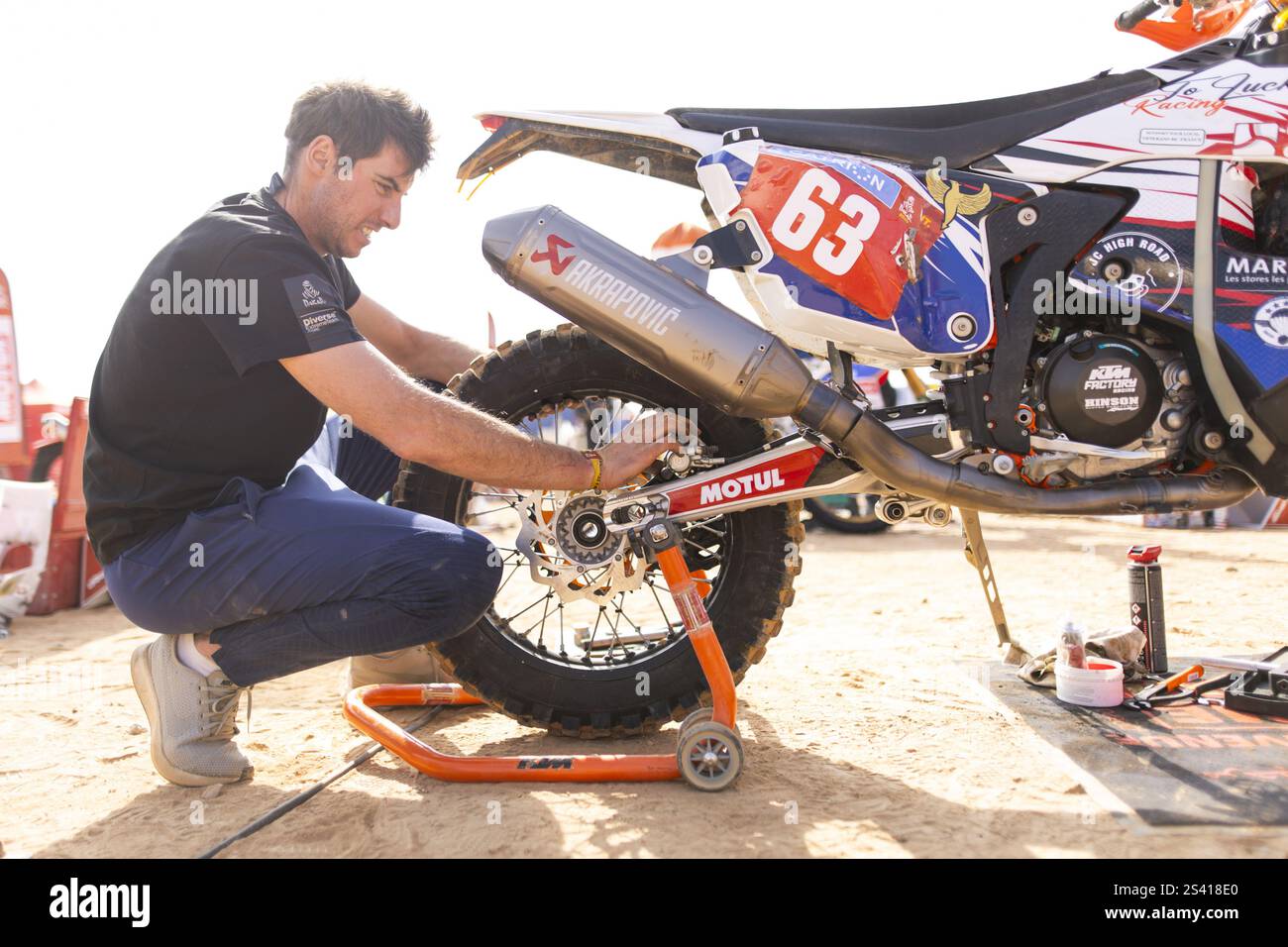 Hail, Saudi Arabia, January 10, 2025, GERBER Jeremie (fra), KTM, TLD ...