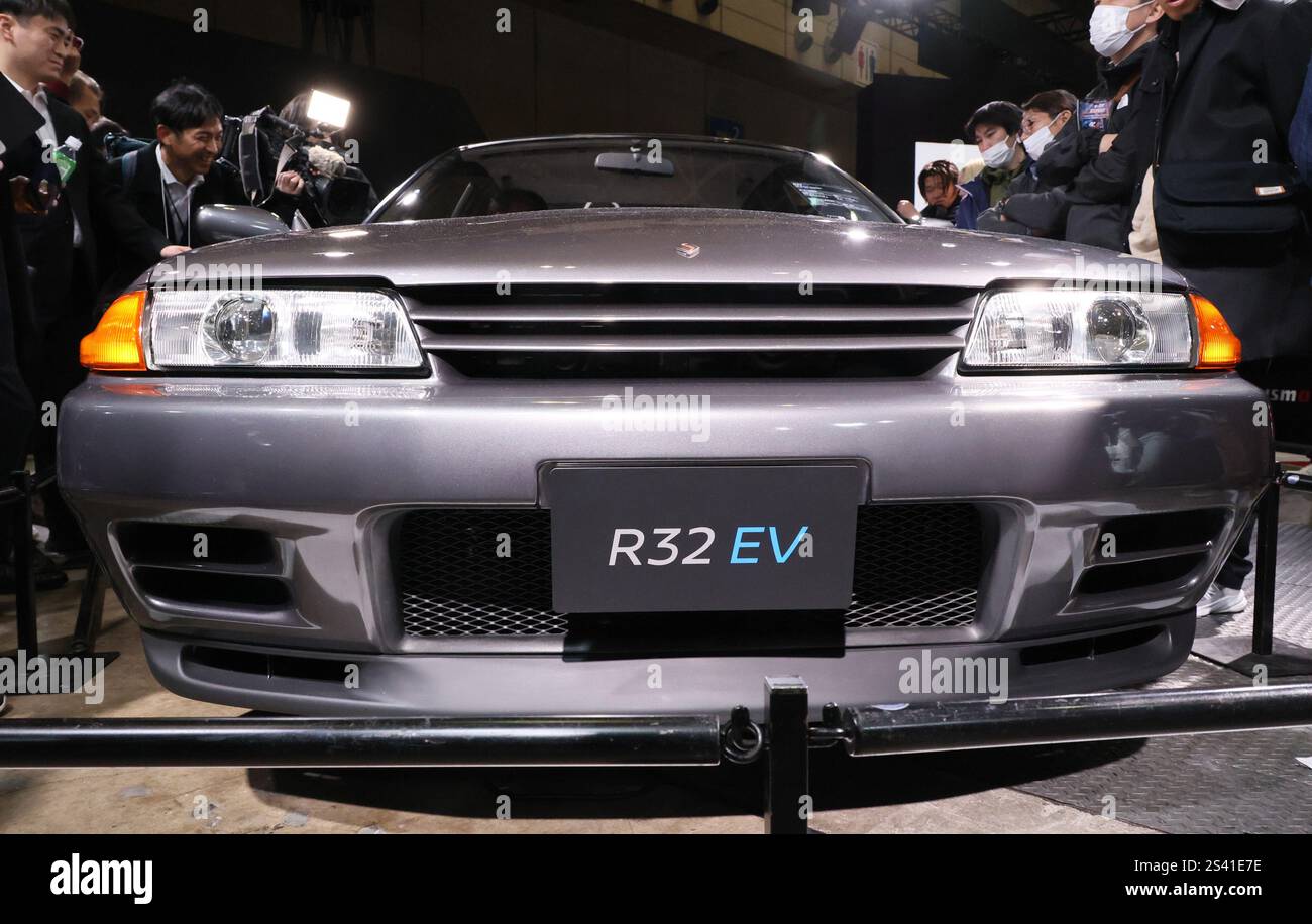 January 10, 2025, Chiba, Japan - Japan's automaker Nissan Motor displays a concept electric ...