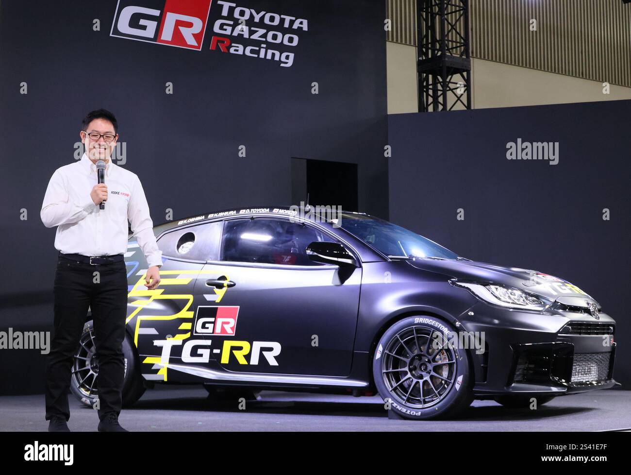 Chiba, Japan. 10th Jan, 2025. Daisuke Toyoda, elderly son of Toyota Motor chairman Akio Toyoda ...