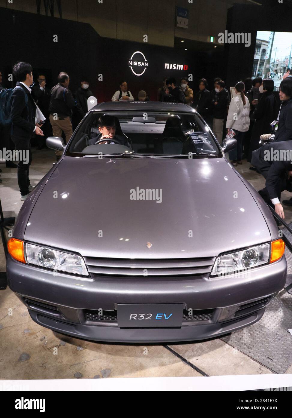 Chiba, Japan. 10th Jan, 2025. Japan's automaker Nissan Motor displays a concept electric vehicle ...