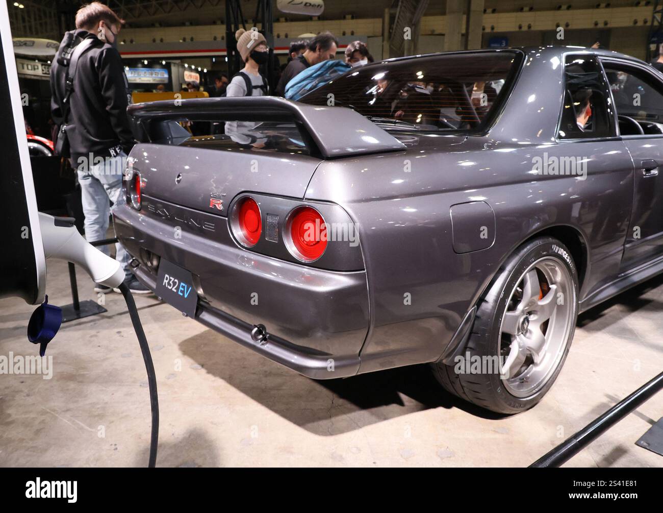 Chiba, Japan. 10th Jan, 2025. Japan's automaker Nissan Motor displays a concept electric vehicle ...