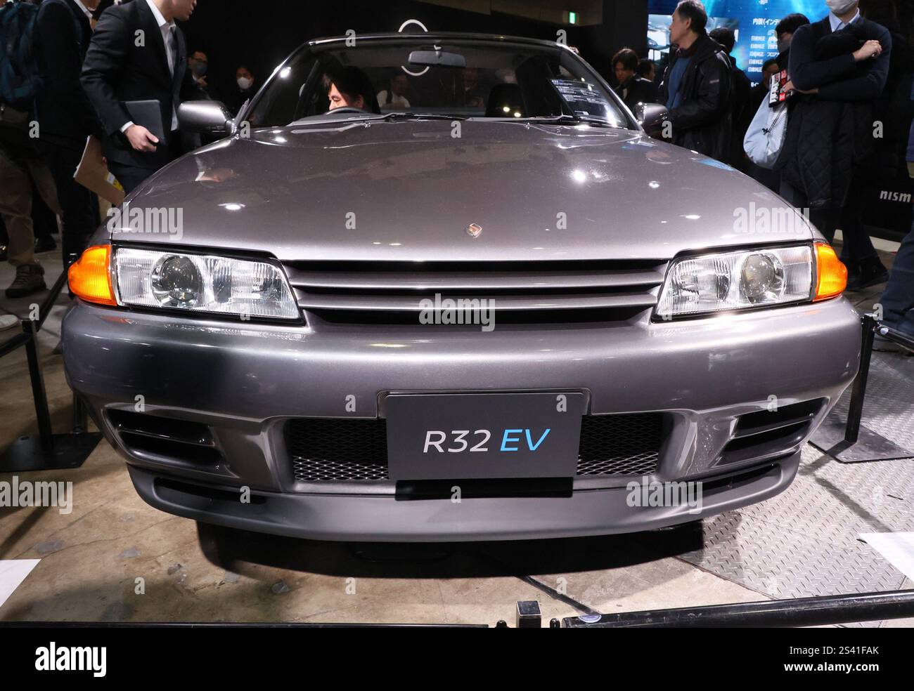 Chiba, Japan. 10th Jan, 2025. Japan's automaker Nissan Motor displays a concept electric vehicle ...