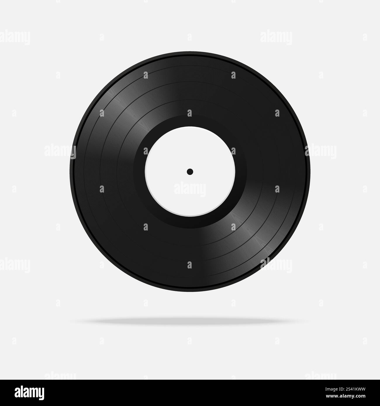 Realistic vinyl record isolated on white background. Vector ...