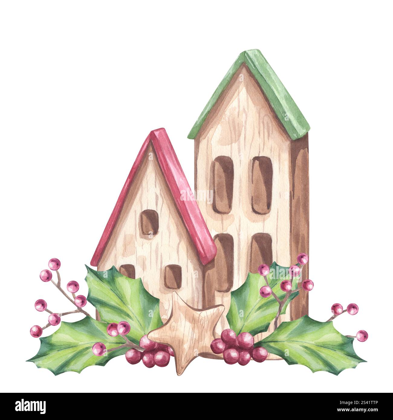 Holly cottage Cut Out Stock Images & Pictures - Alamy