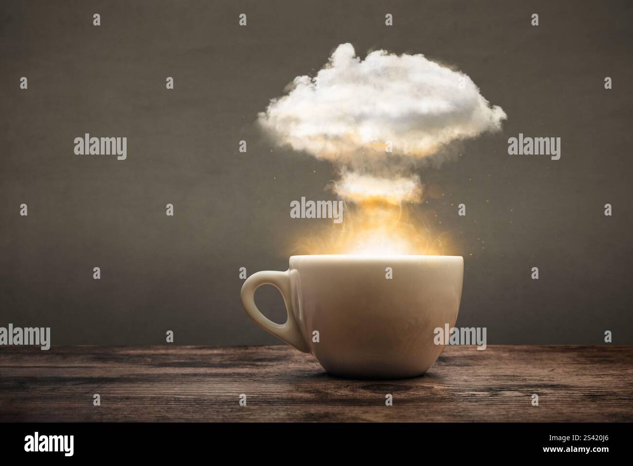 Small explosion inside a coffee cup Stock Photo - Alamy