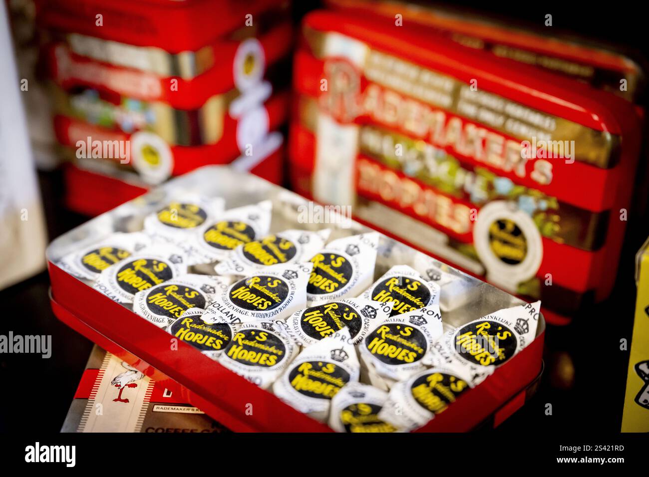 DEN HAAG - Hopjes at the Hopjes Museum in The Hague. The production of ...