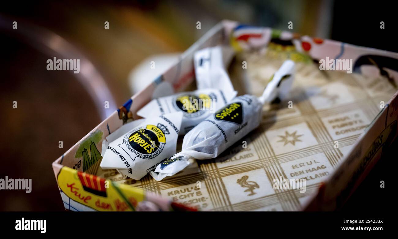 DEN HAAG - Hopjes at the Hopjes Museum in The Hague. The production of ...