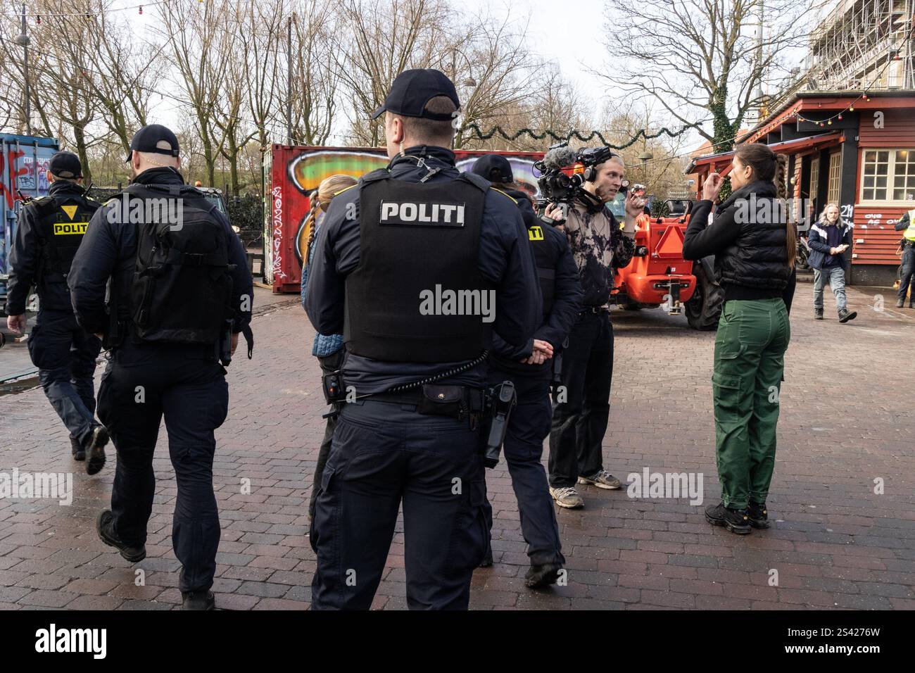April 6, 2024, Copenhagen, Freetown Christiania, Denmark: Danish police ...