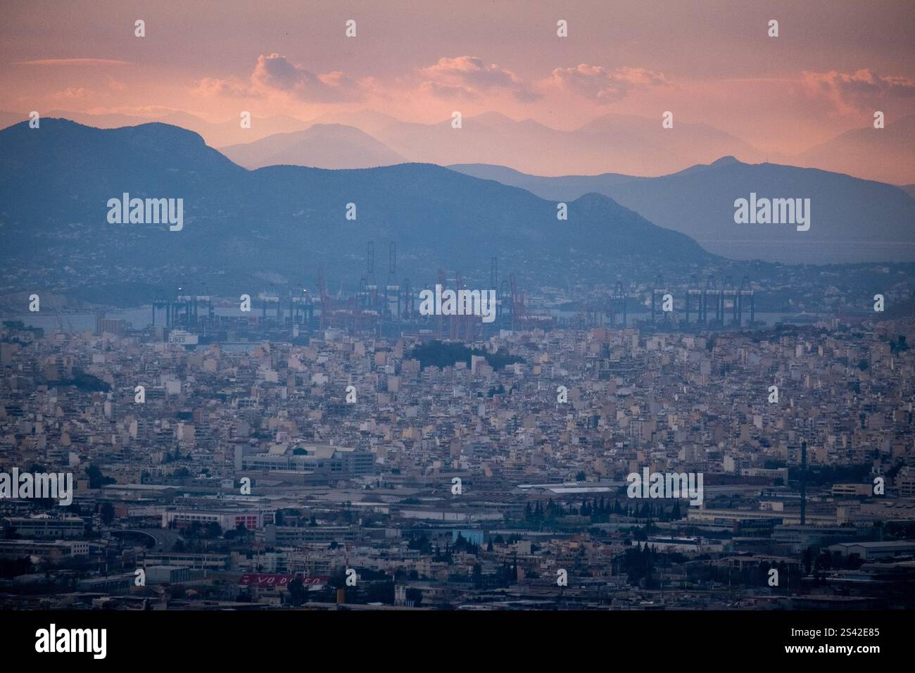 Landscape of apartment buildingsshowing the population density with the ...