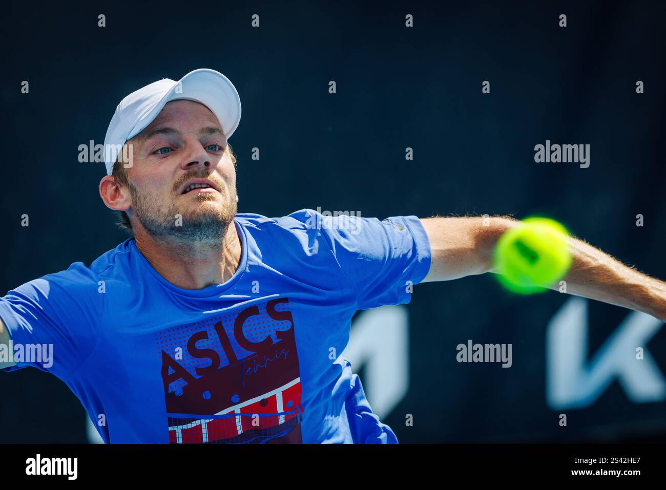 Melbourne, Australia. 10th Jan, 2025. Belgian David Goffin (ATP 53 ...