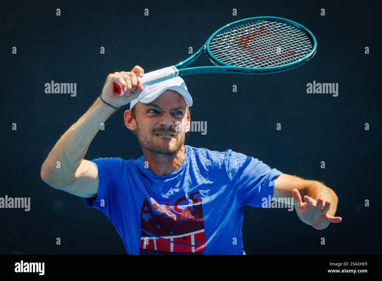 Melbourne, Australia. 10th Jan, 2025. Belgian David Goffin (ATP 53 ...